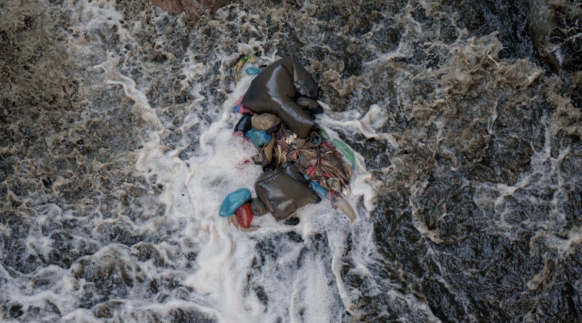 Nepal's holiest river Bagmati tainted by garbage and black sewage