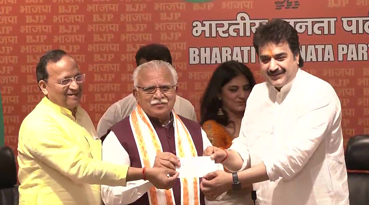 Former Haryana Congress leader Kuldeep Bishnoi joins BJP | Chandigarh ... Former Haryana Congress leader Kuldeep Bishnoi joins BJP | Chandigarh ...