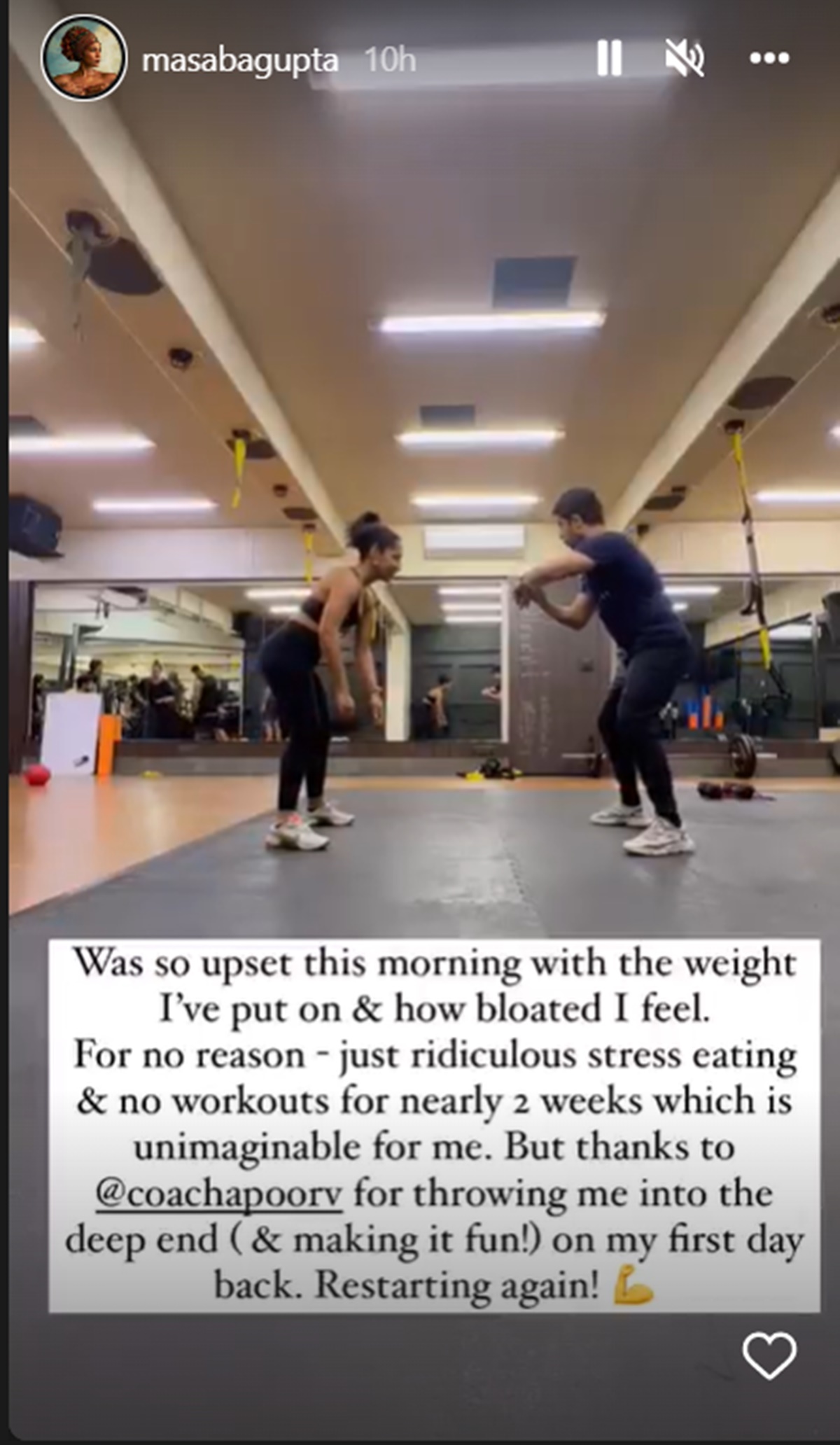 Masaba Gupta on facing bloating, weight gain after stress eating, no ...