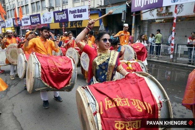 With Nashik dhol and colourful palanquins, Pune welcomes Ganpati bappa ...