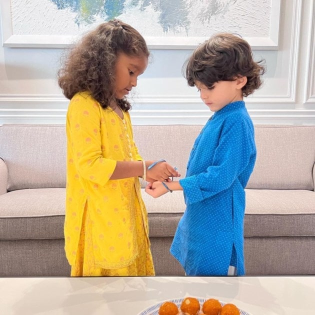 Inside Sunny Leone’s kids Nisha, Noah, and Asher’s Raksha Bandhan ...
