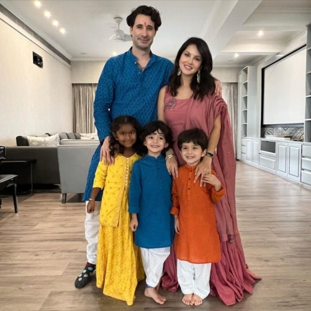 Inside Sunny Leone’s kids Nisha, Noah, and Asher’s Raksha Bandhan ...