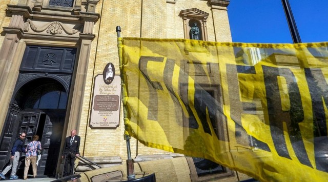 Funeral of ex-Milwaukee archbishop marked by prayer, protest | World ...