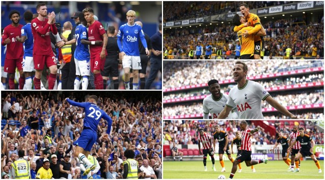 VAR denies Everton winner in feisty derby draw with Liverpool, Spurs ...