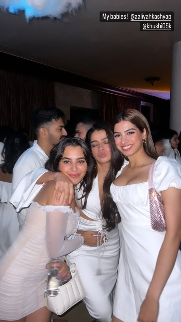 Janhvi Kapoor, Khushi Kapoor, Aaliyah Kashyap attend Akshat Rajan’s ...