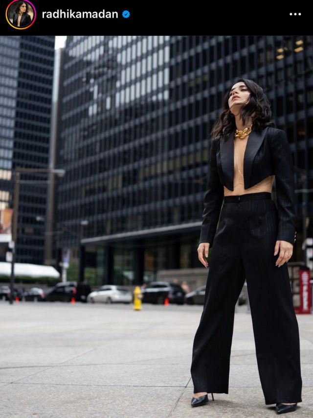 Radhika Madan aces risqué all-black look at TIFF 2022 | The Indian Express