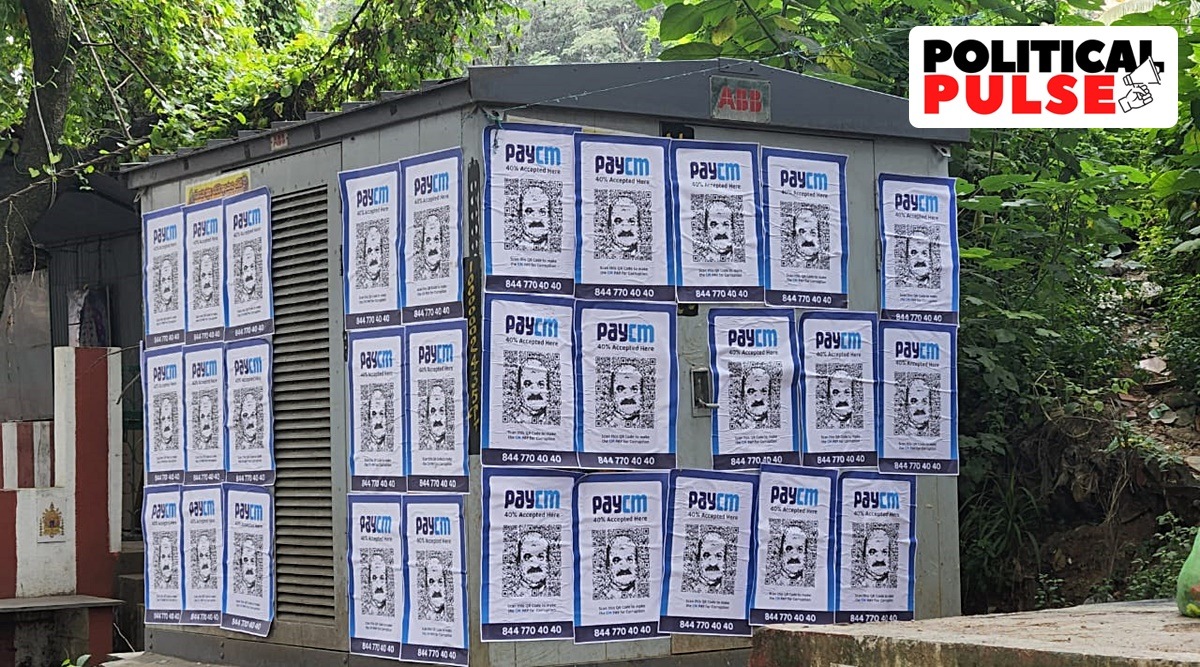 ‘PayCM’ posters with QR codes spring up in Bengaluru, Bommai hits back ...