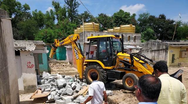 Bengaluru demolition drive: Slabs on SWDs near Wipro, Greenwood ...