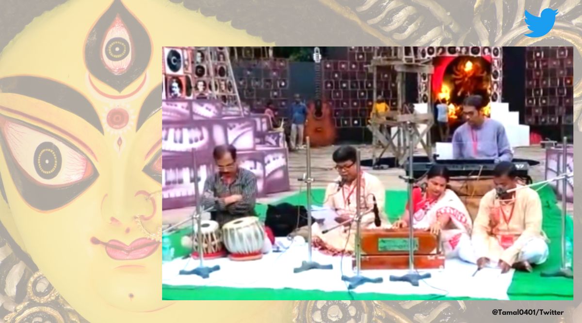 Watch: Kolkata Durga Puja club performs Chandipath in English, netizens ...