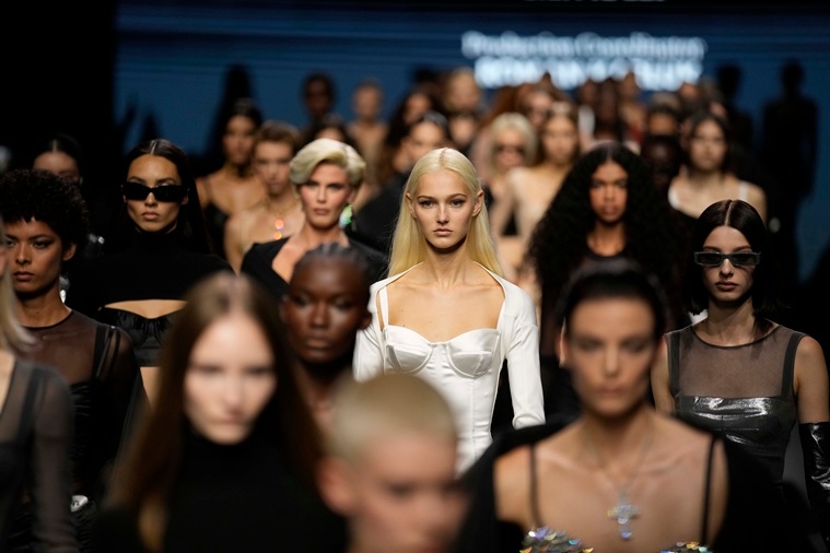 Kim Kardashian culls Dolce & Gabbana archives for Milan show | Fashion ...