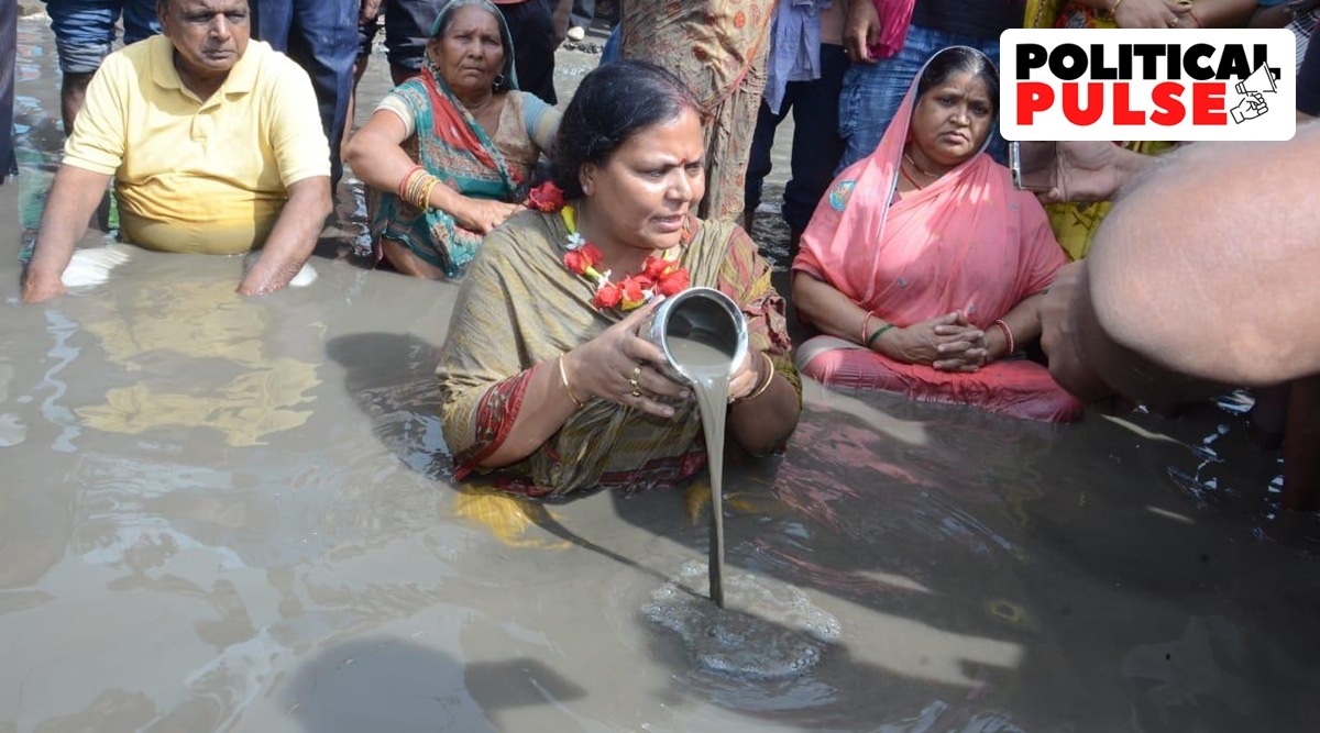 Jharkhand MLA sits in pool of muddy water to protest against ‘poor ...