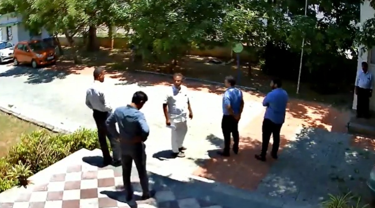 Caught on camera: DMK MLA SR Raja threatens CEO of auto firm, booked ...