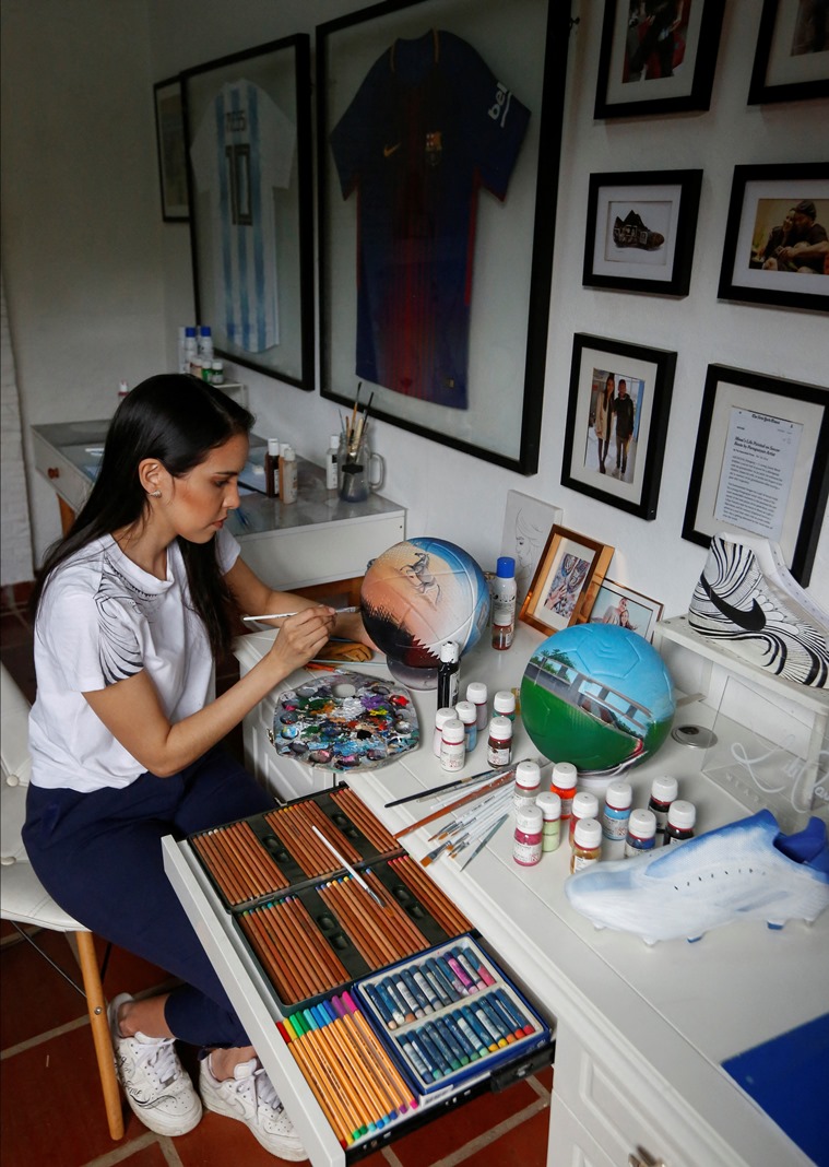 Paraguay artist who painted boots for Messi looks to bring colour to ...