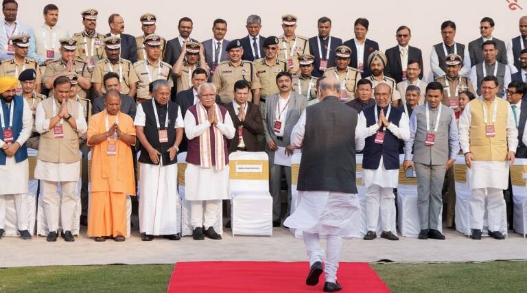 Motormouth meets his match: Haryana home minister gulps down Union home ...