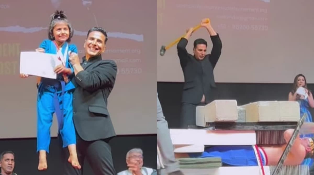 Akshay Kumar breaks cinder blocks with a hammer as man lies underneath: ‘This reminds me of my ...