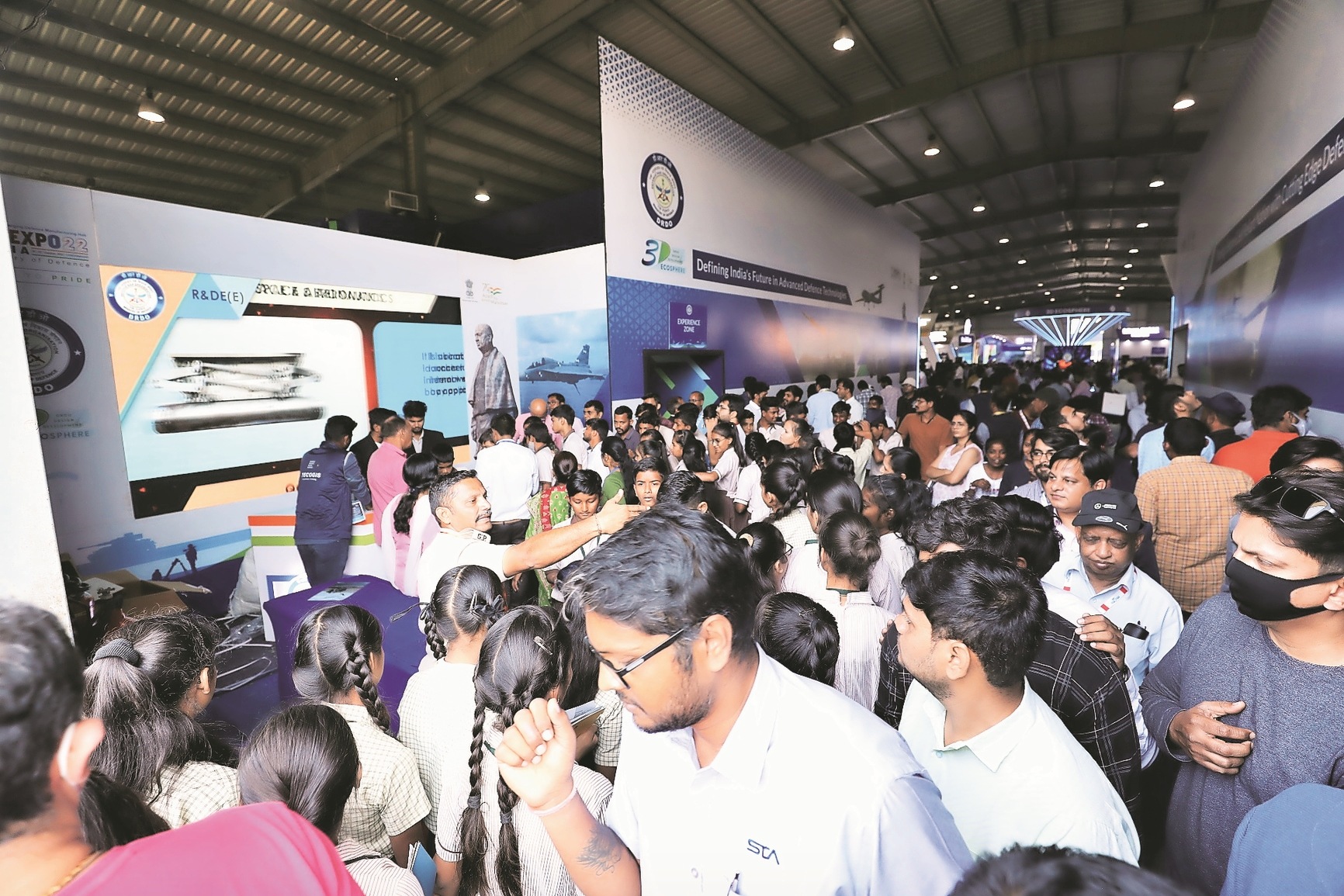 DefExpo 2022 opens to public; AK-203, Rafale model on display | Cities ...