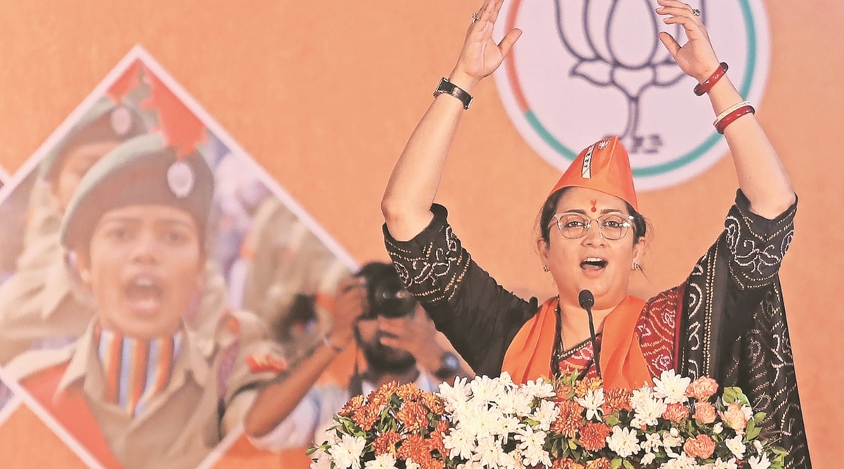 We provide milk when Kejriwal sets up ‘pink theka’ for women: Smriti ...