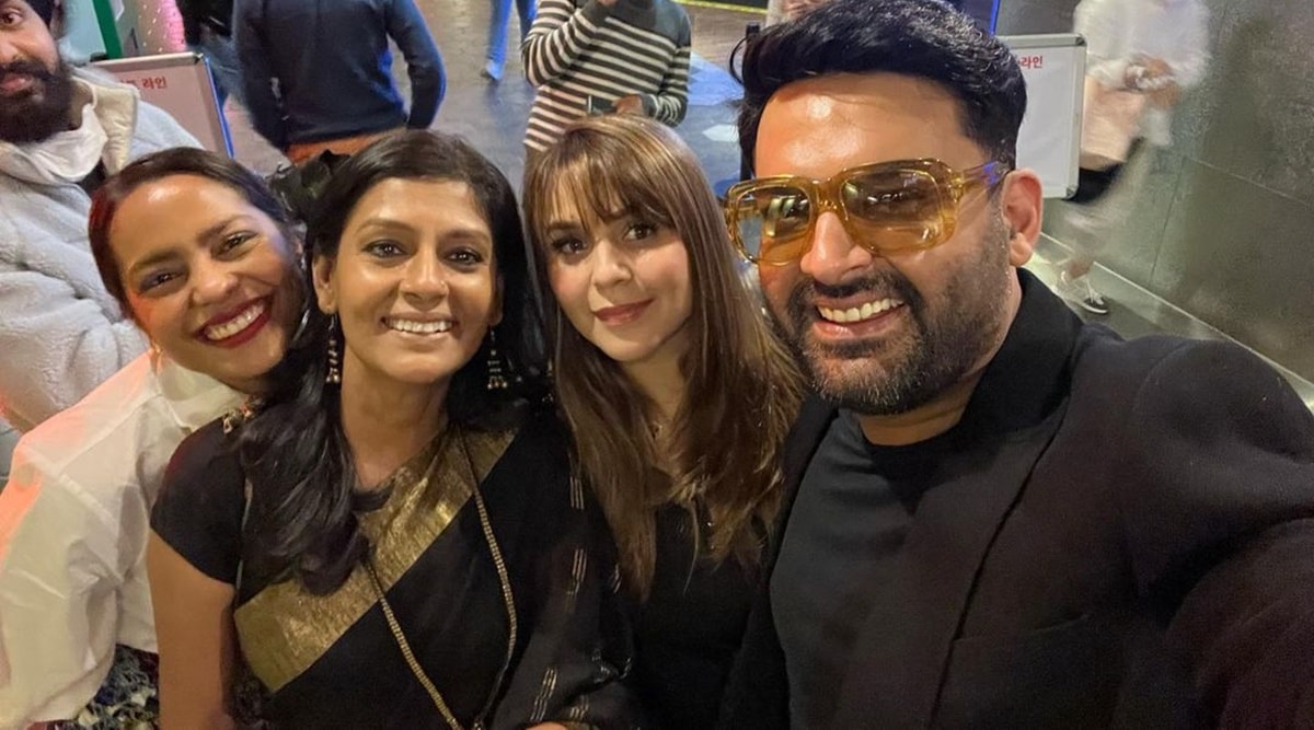 Kapil Sharma, wife Ginni Chatrath joins Zwigato team at Busan ...