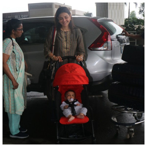 Kajal Aggarwal, husband Gautam Kitchlu reveals son Neil’s face for the ...