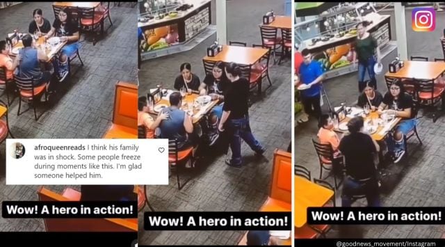 Man chokes on food while eating out, restaurant server saves his life ...