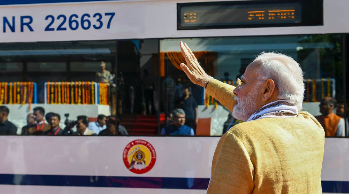 PM Modi lays foundation stone for bulk drug park, flags off Vande ...