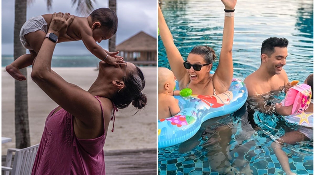 Neha Dhupia and Angad Bedi’s son Guriq turns 1 | Entertainment Gallery ...