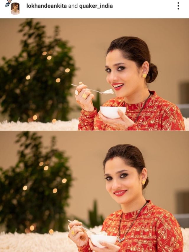 Ankita Lokhande celebrates her first Karwa Chauth | The Indian Express