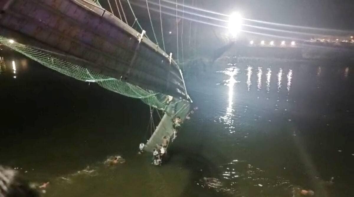 130 killed as bridge collapses in Gujarat, days after reopening ...