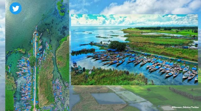 Odisha CM Naveen Patnaik shares stunning aerial shots of Chilika Lake ...