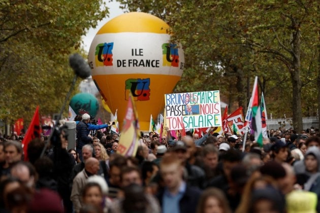 Protests erupt across France for higher pay as inflation worsens ...