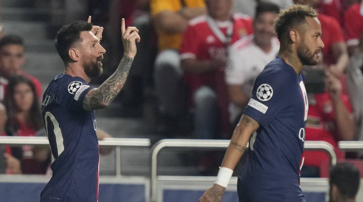 Lionel Messi stunning goal helps PSG draw 1-1 at Benfica in UCL ...