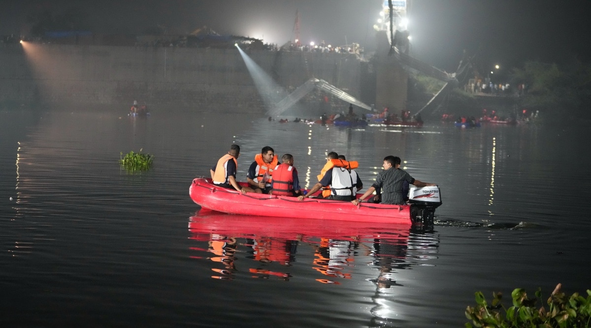 Morbi bridge collapse: Gujarat govt appoints five-member panel to probe ... Morbi bridge collapse: Gujarat govt appoints five-member panel to probe ...