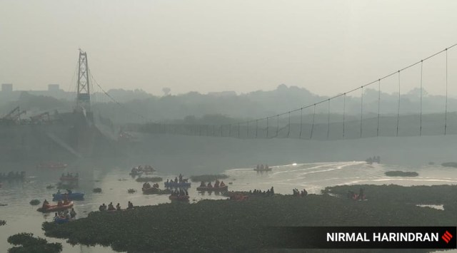 Maintenance officials, contractors among nine held over Morbi bridge ...