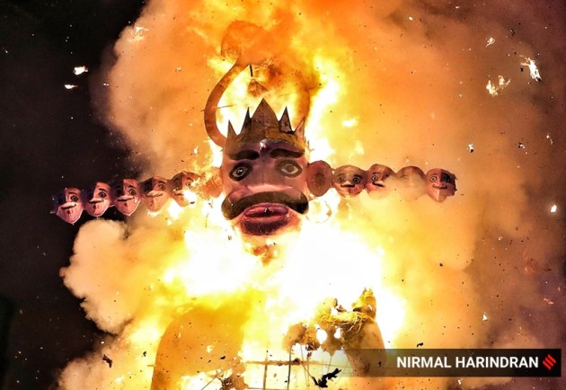 Dussehra 2022: Ravana effigies set on fire to mark the triumph of good ...