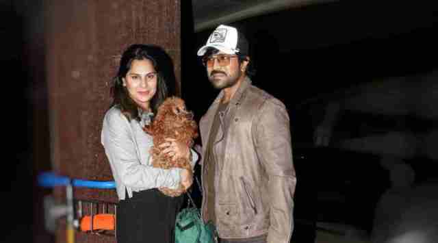 Ram Charan and Upasana fly to Japan with their pet Rhyme for RRR ...