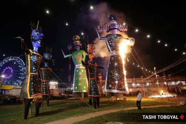 Dussehra: Ravana effigies consigned to flames to mark triumph of good ...