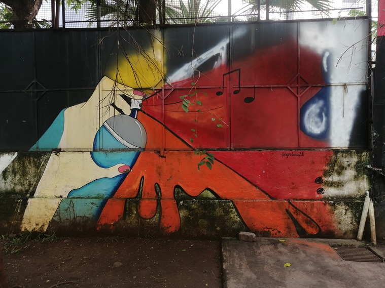 Art Street: Graffiti paintings at Mumbai’s St Stephen’s Steps that ...