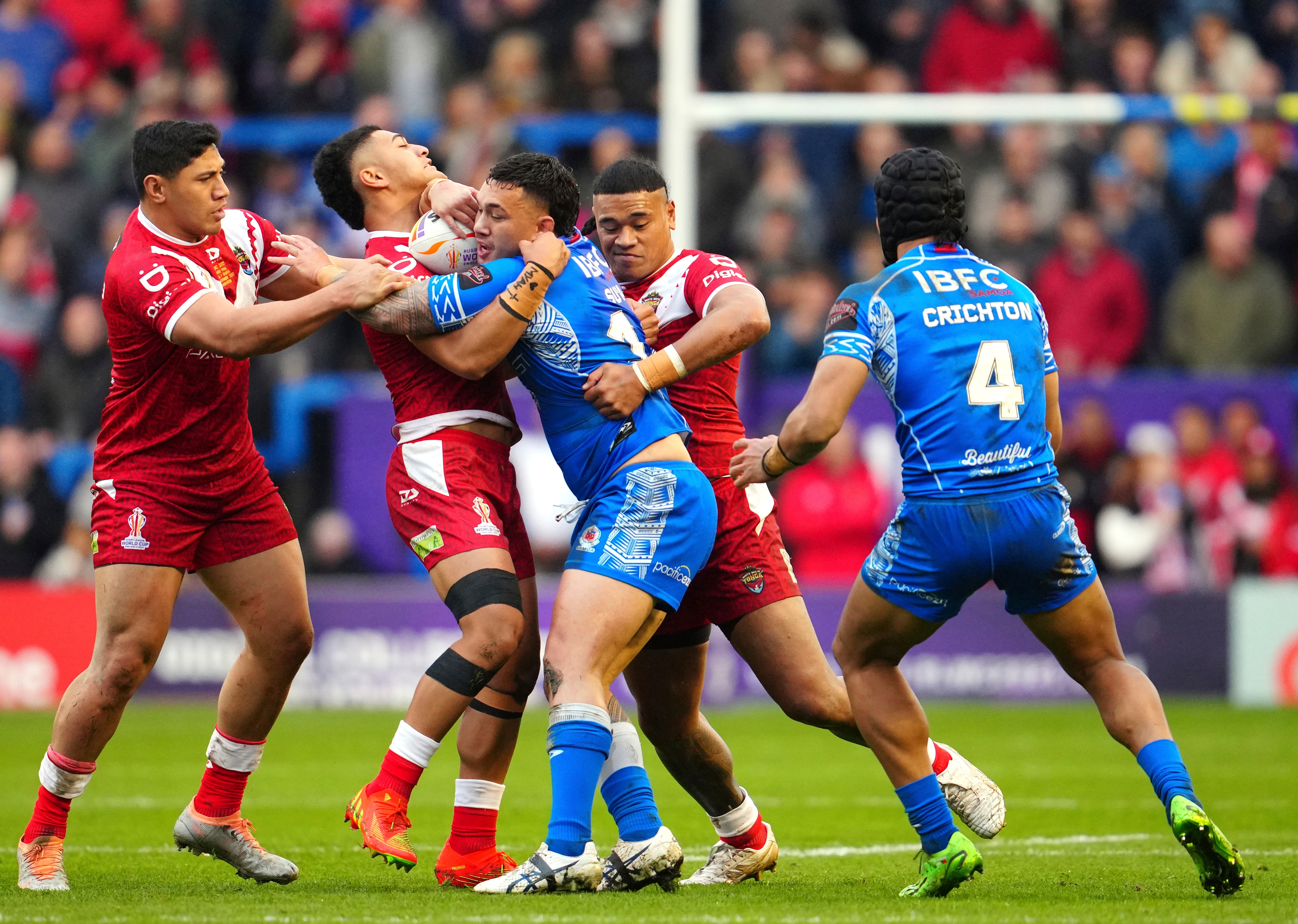 Watch: Samoa and Tonga make last-minute war dance ahead of the Rugby ...
