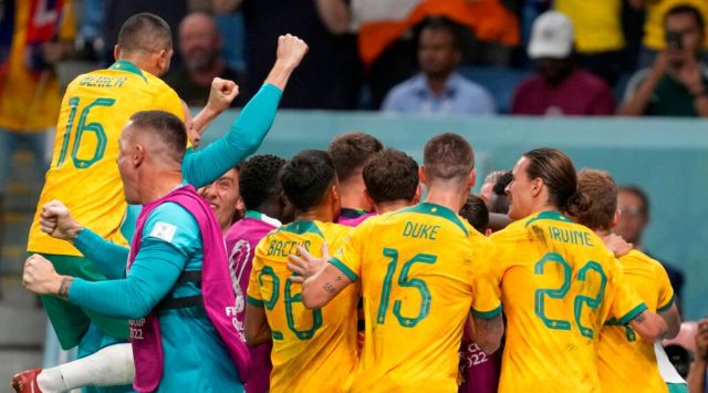 Australia shock Denmark 1-0 to waltz into World Cup last 16 | Football ...