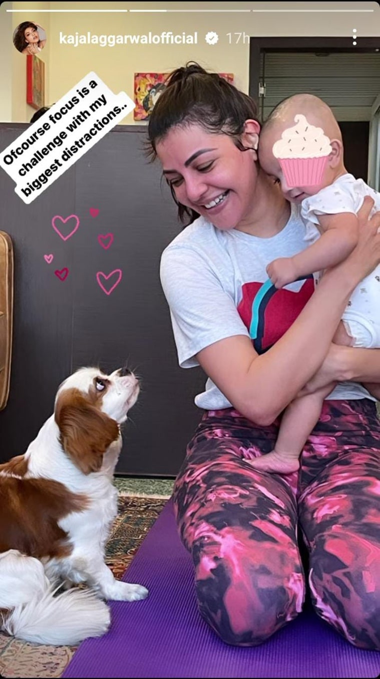 Kajal Aggarwal’s morning routine has two adorable distractions; check ...