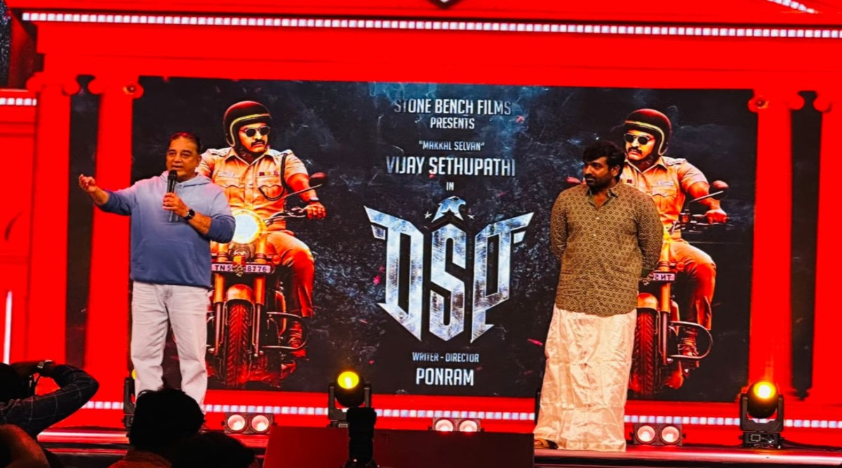 Vijay Sethupathi goes down on his knee, presents Kamal Haasan with ...