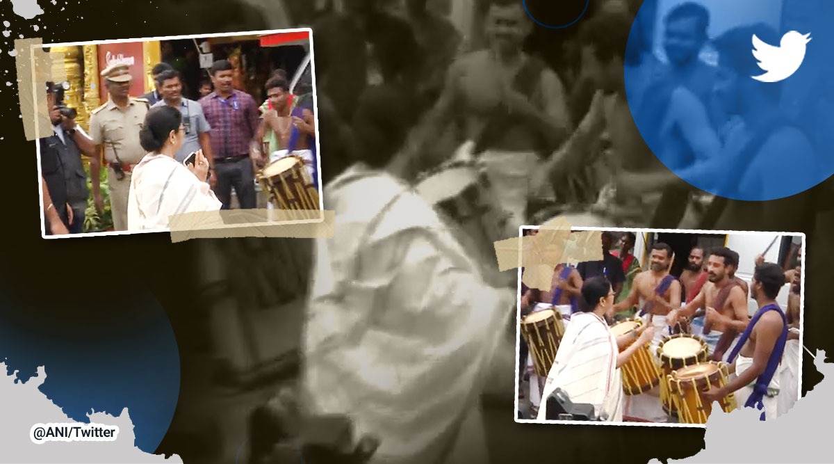 West Bengal CM Mamata Banerjee plays chenda on Chennai visit, leaves netizens amazed. Watch ...