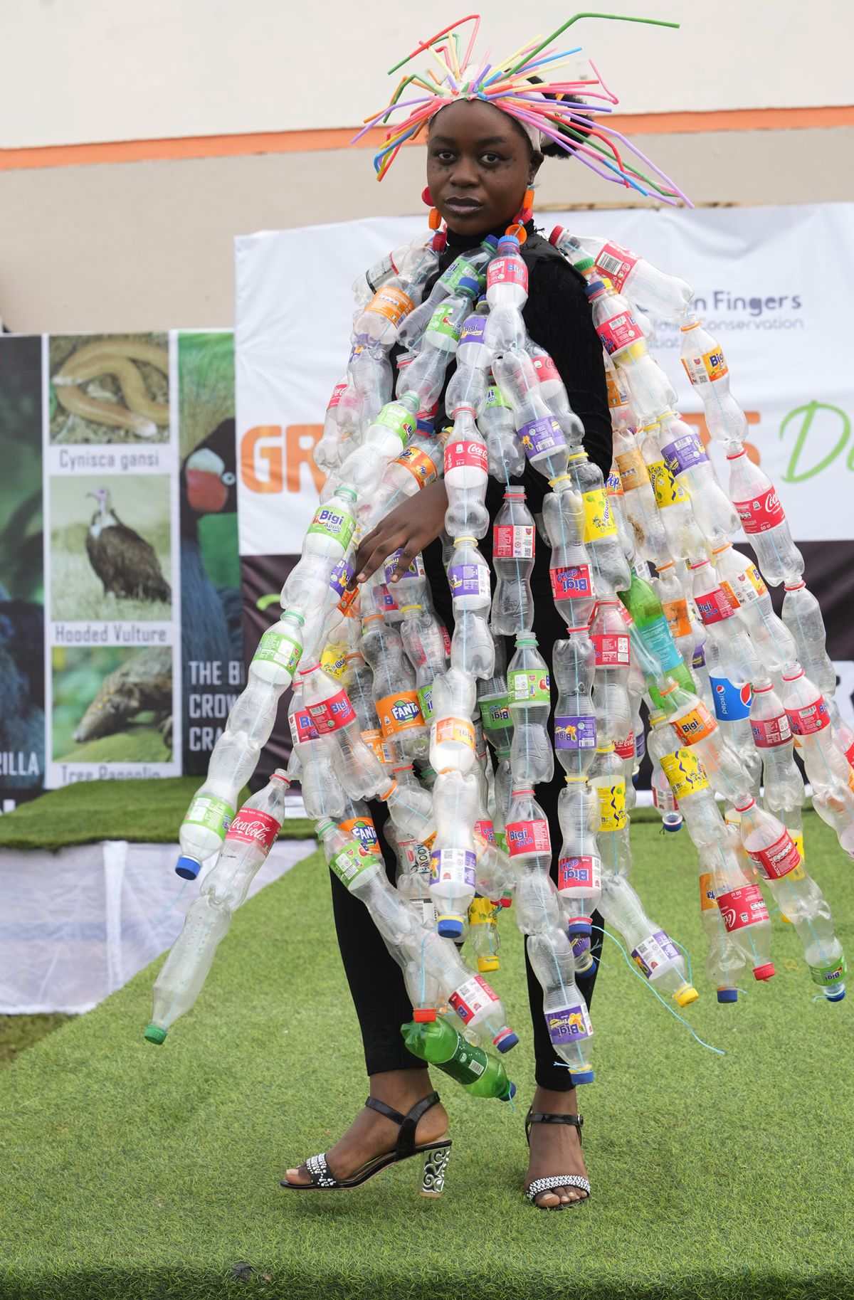 Nigerian teens create fashion from trash to fight pollution | Life ...