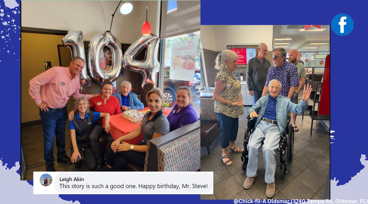 Restaurant celebrates regular customer’s 104th birthday. Has been doing ...