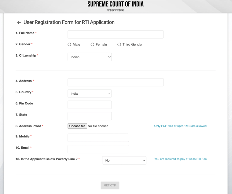 Supreme Court Launches Online Rti Portal Here Is How It Works 6260