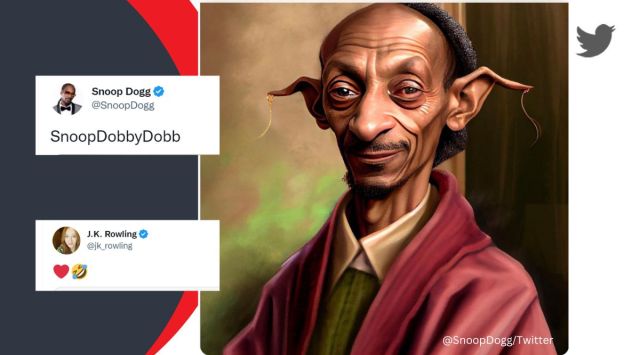 Snoop Dogg tweets fan art of himself as Dobby from the Harry Potter ...