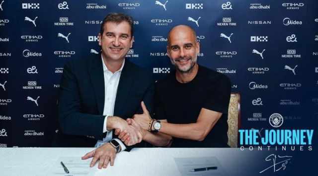 Manchester City manager Pep Guardiola signs two-year contract extension | Football News - The ...