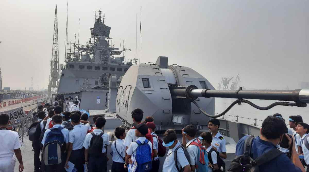 Schoolchildren get to visit warships as part of Navy Week | Mumbai News ...