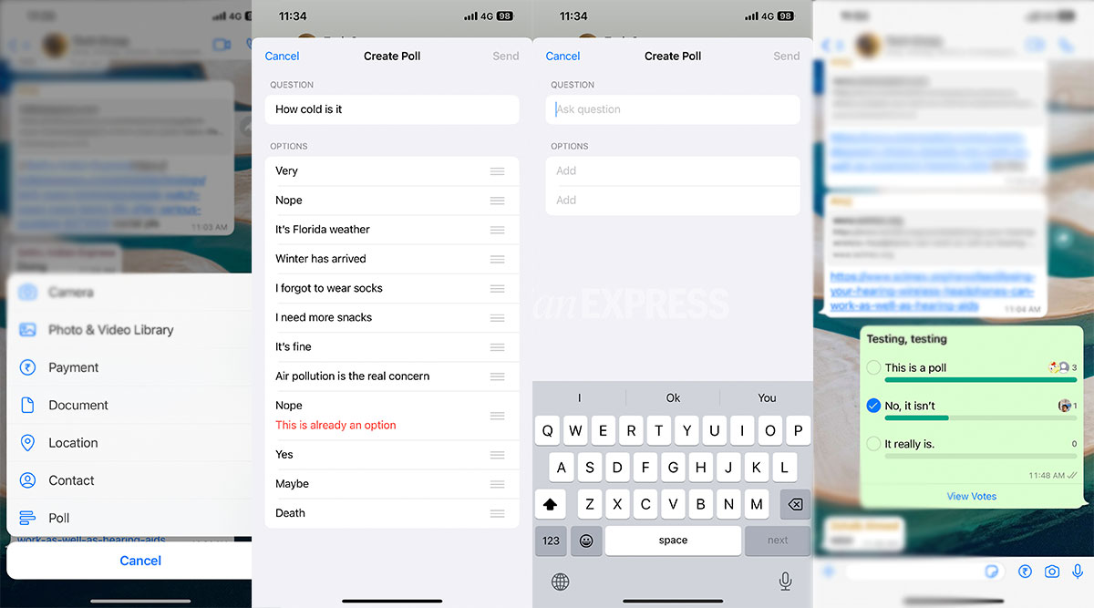 WhatsApp now supports polls on Android and iOS: How to use | Technology ...