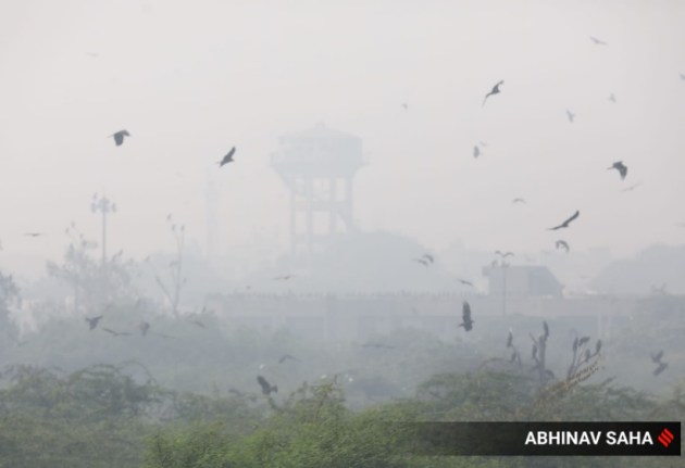Delhi in grayscale: Air quality dips to severe category, capital chokes ...